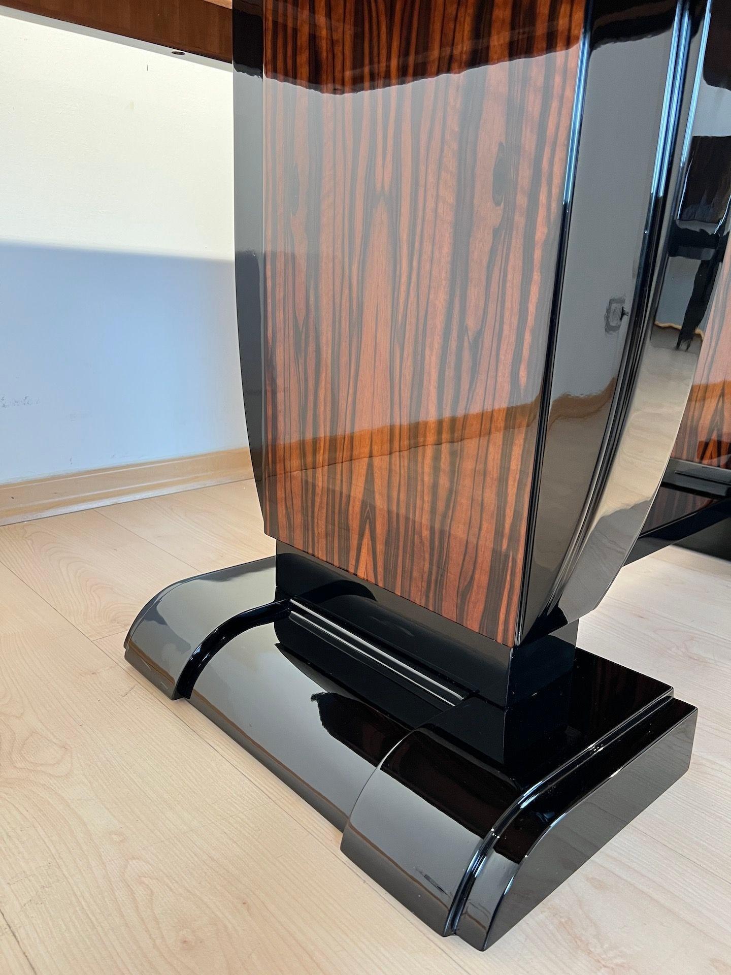 Art Deco Expandable Dining Room Set with 8 Chairs, Makassar, France ...