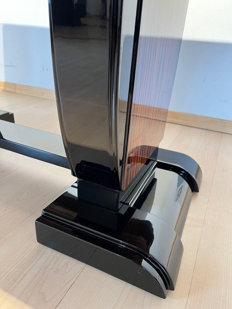 Art Deco Expandable Dining Room Set with 8 Chairs, Makassar, France ...