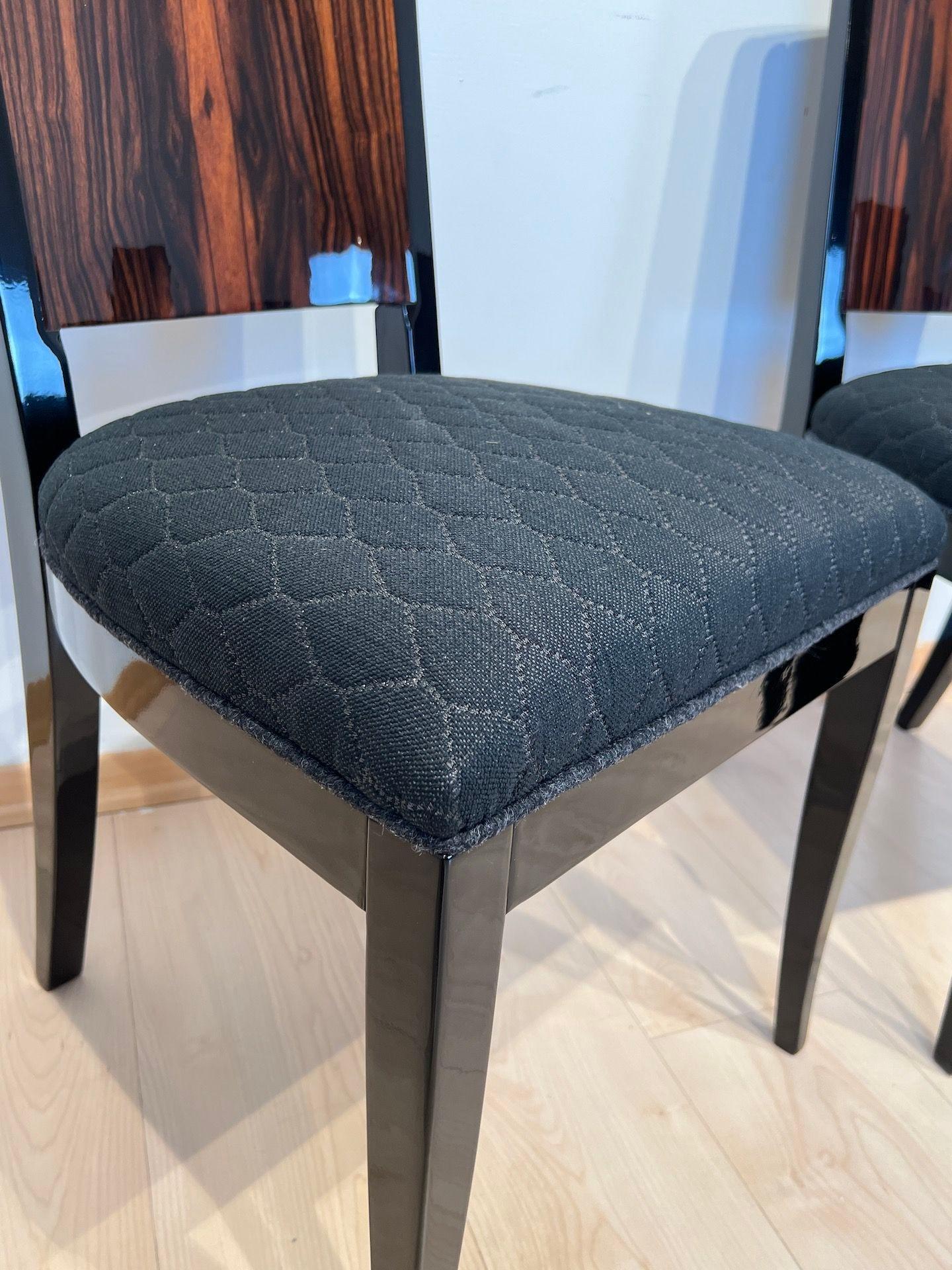 Art Deco Expandable Dining Room Set with 8 Chairs, Makassar, France ...