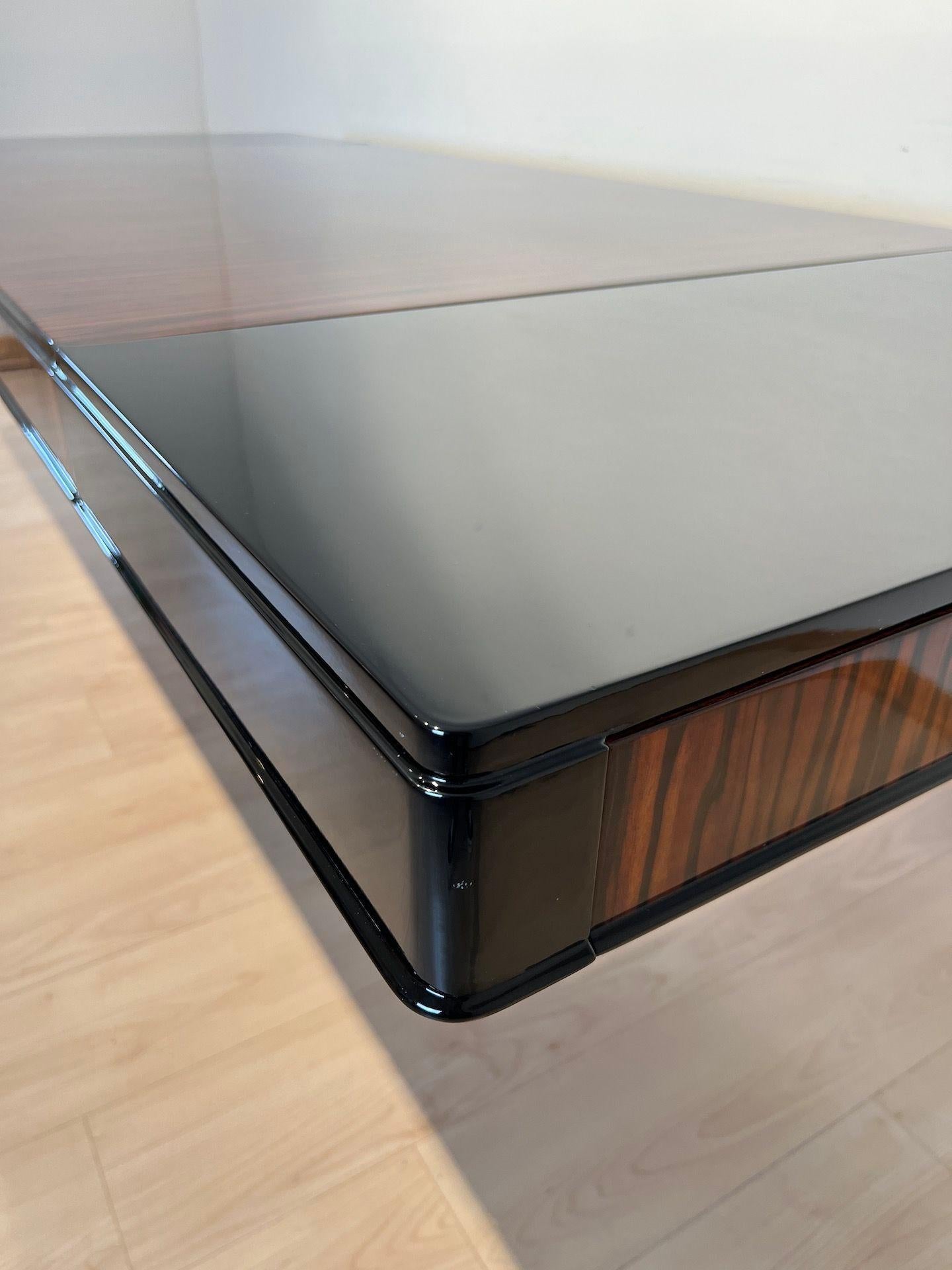 Art Deco Expandable Dining Room Set with 8 Chairs, Makassar, France ...