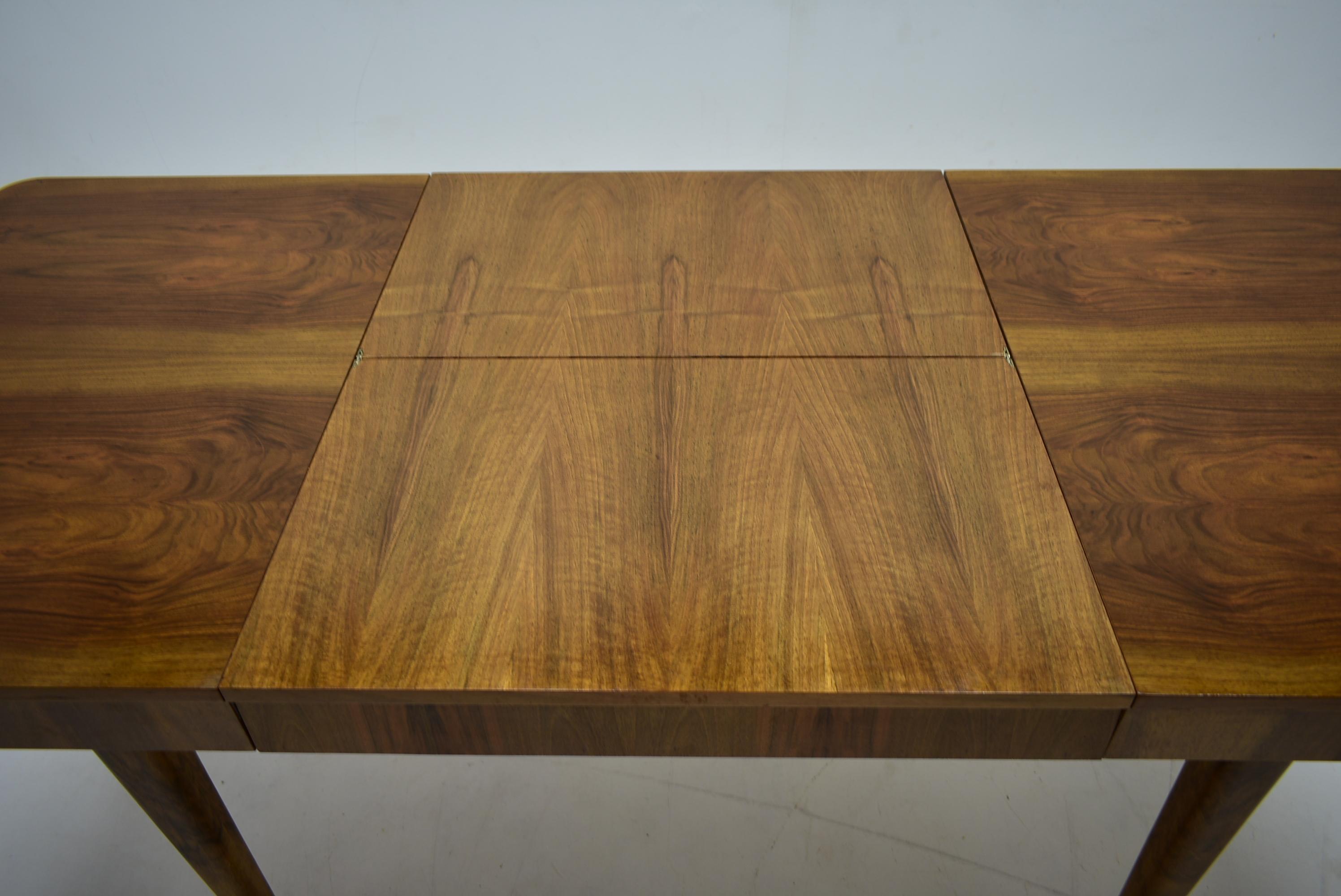 Art Deco Extendable Dining Table Designed by Jindřich Halabala, 1942s ...