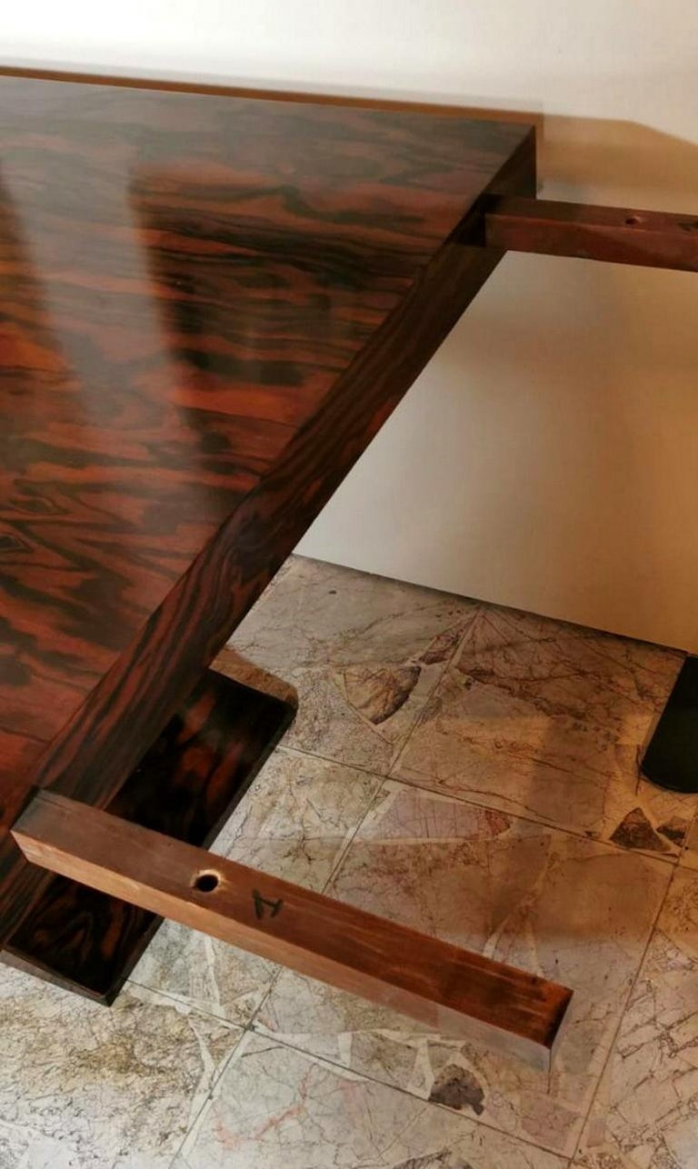 Art Deco Extendable Dining Table In Zebrano Wood France, 1920 at ...