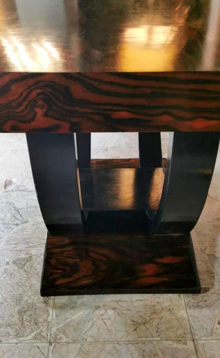 Art Deco Extendable Dining Table In Zebrano Wood France, 1920 at ...
