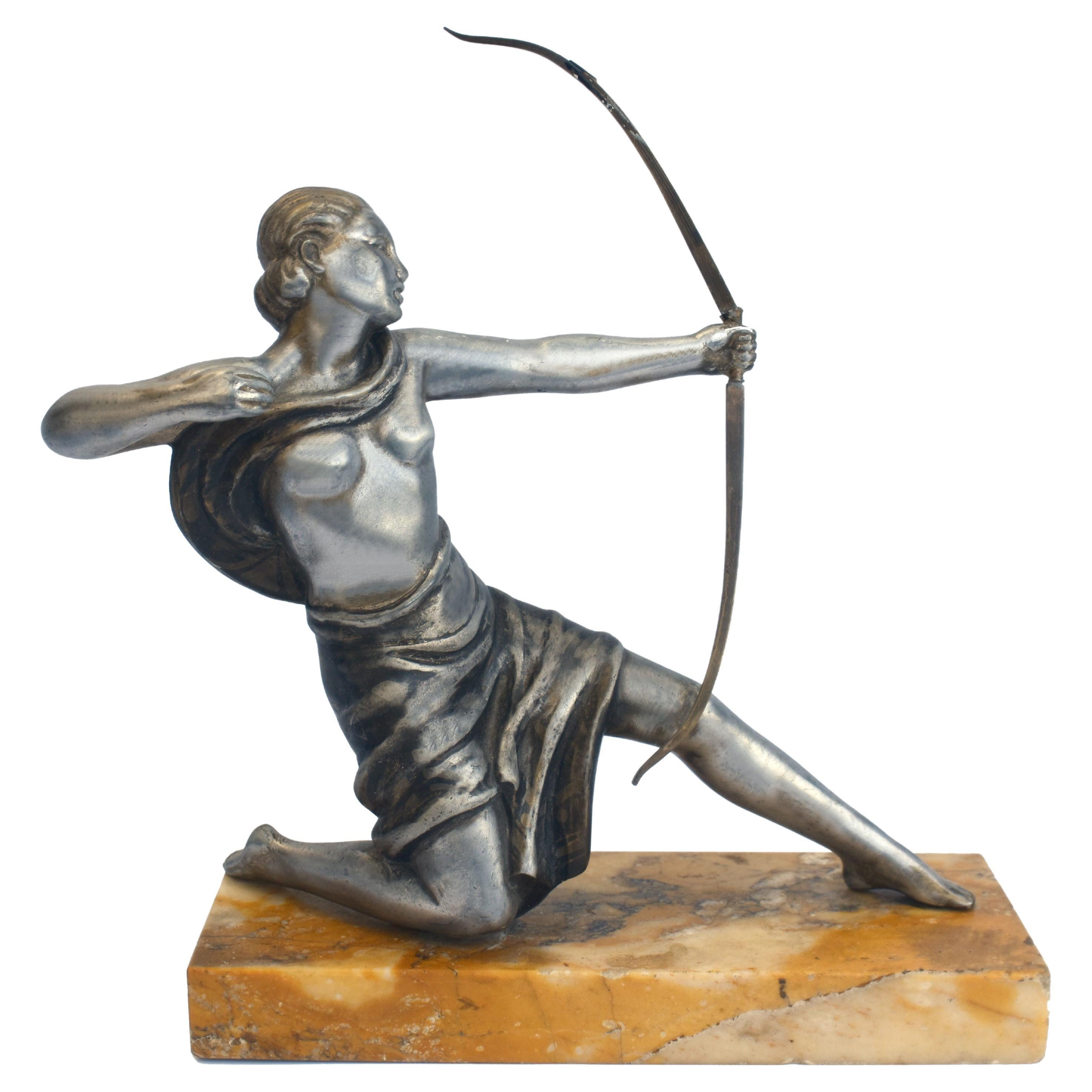 Art Deco Female Archer, 'Diana the huntress', French, c1930 at 1stDibs ...