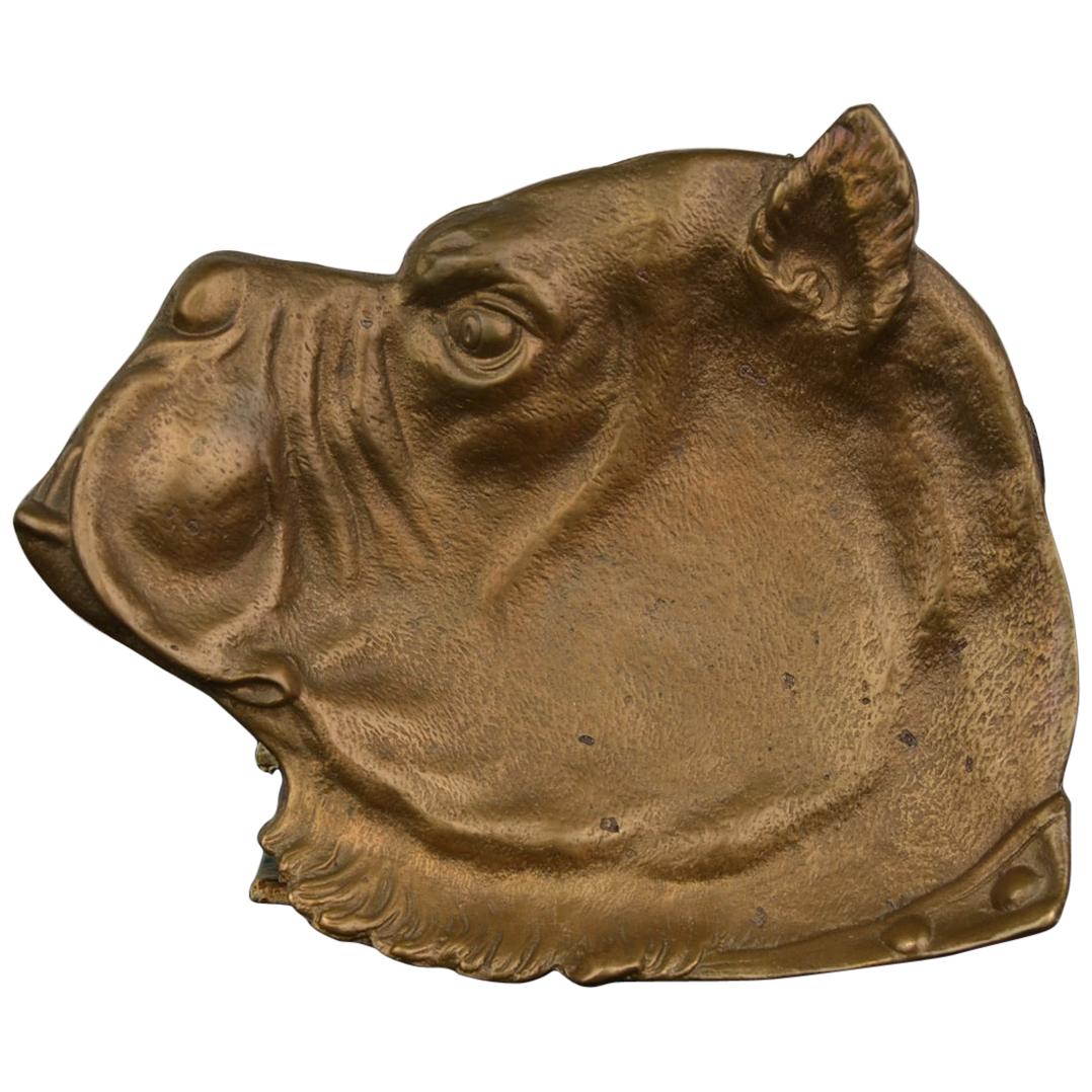 Bulldog Dog Pocket Watch Holder, Pocket Watch Stand on Marble Base Art ...