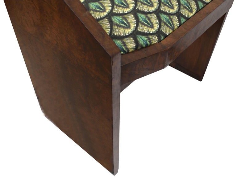 Art Deco Figured Walnut Dressing Table Stool, English, circa 1930 For ...