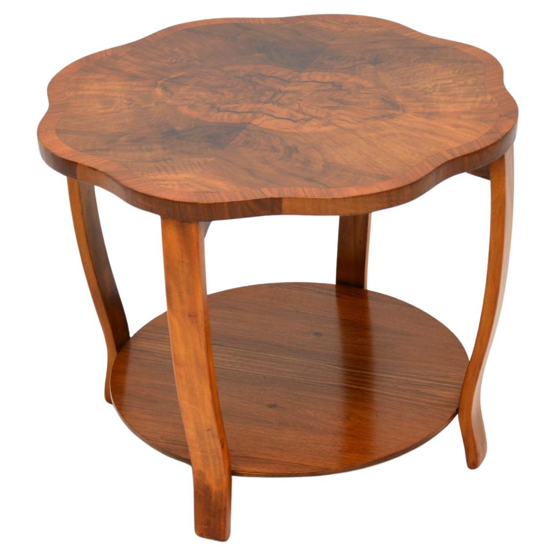 Art Deco Figured Walnut Occasional / Coffee Table For Sale at 1stDibs