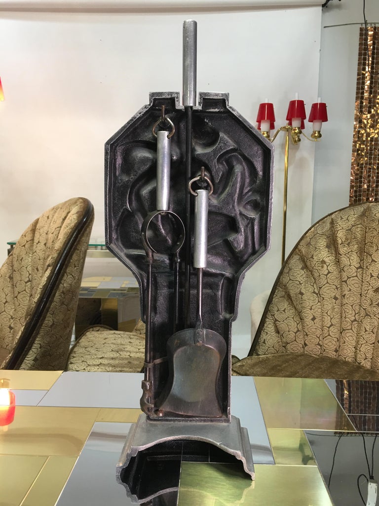 Art Deco Fireplace Tools by Birmingham Guild of Handicrafts at 1stDibs