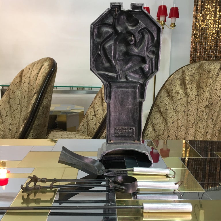 Art Deco Fireplace Tools by Birmingham Guild of Handicrafts at 1stDibs