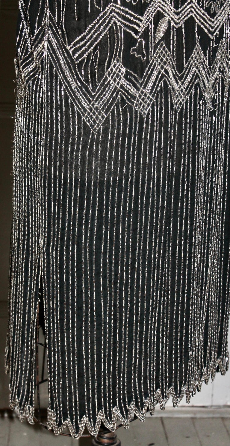 Art Deco 'Flapper' Beaded Cocktail Dress For Sale at 1stDibs