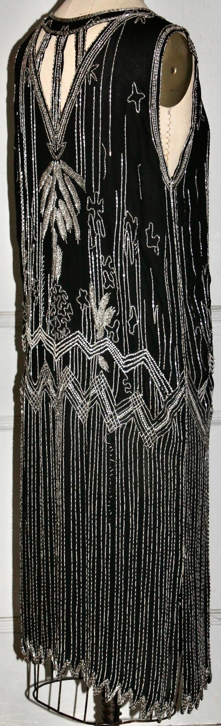 Art Deco 'Flapper' Beaded Cocktail Dress For Sale at 1stDibs