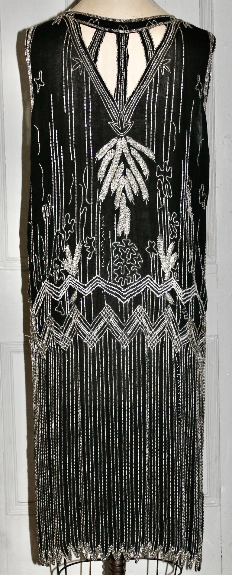 Art Deco 'Flapper' Beaded Cocktail Dress For Sale at 1stDibs