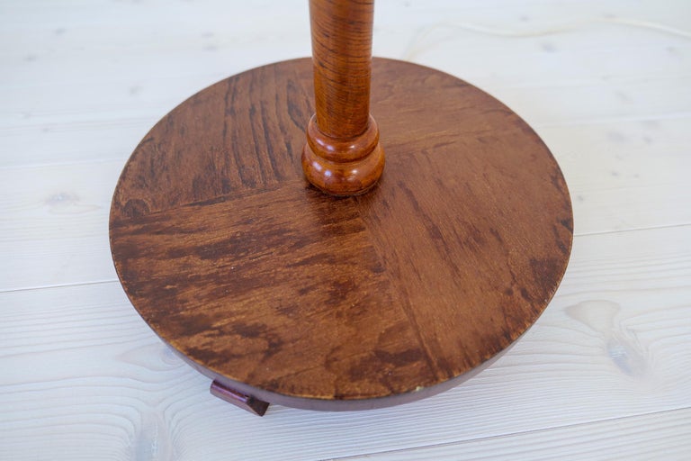 Art Deco Floor Lamp in Birch Bark and Stained Elm Sweden, 1940s For ...