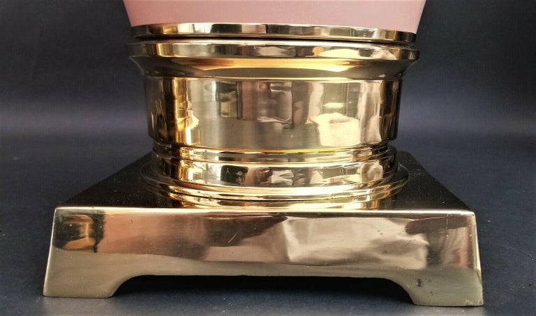 Art Deco Floral Relief Table Lamps - A Pair by Vianne Glass of France ...