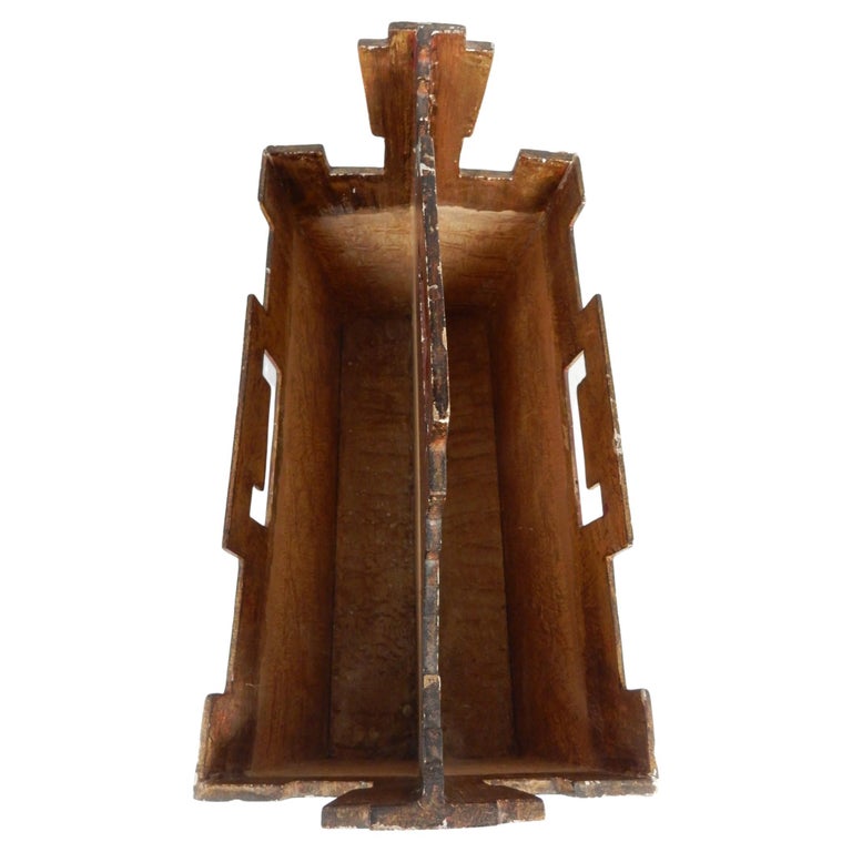 Art Deco Florentine Italy Gilt Gold Magazine Stand Greek Key Design For ...