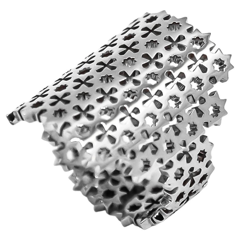 Art Deco Style Florentine Style Ring of Florence in Platinum "Pt 950 ...