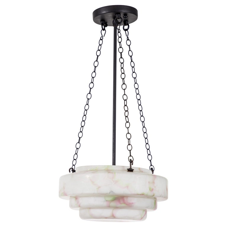 Art Deco 'Flycatcher' Glass Pendant Hanging Light at 1stDibs ...