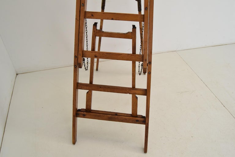 Art Deco Folding Library Steps or Ladder, 1920's For Sale at 1stDibs