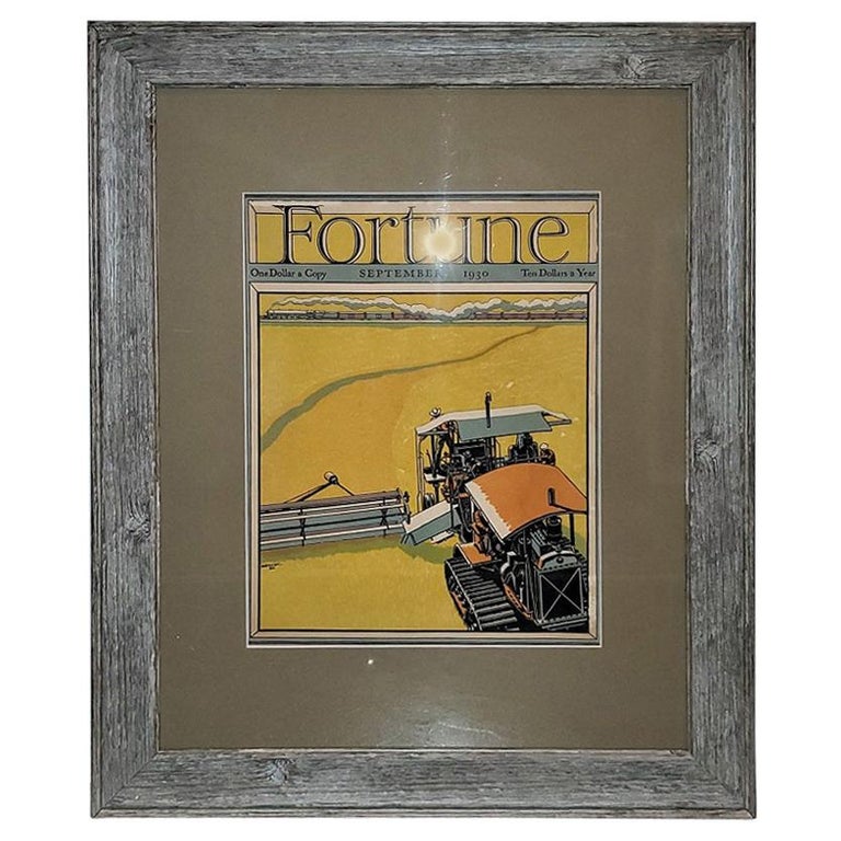 Art Deco Fortune Magazine Cover, September 1930 For Sale at 1stDibs