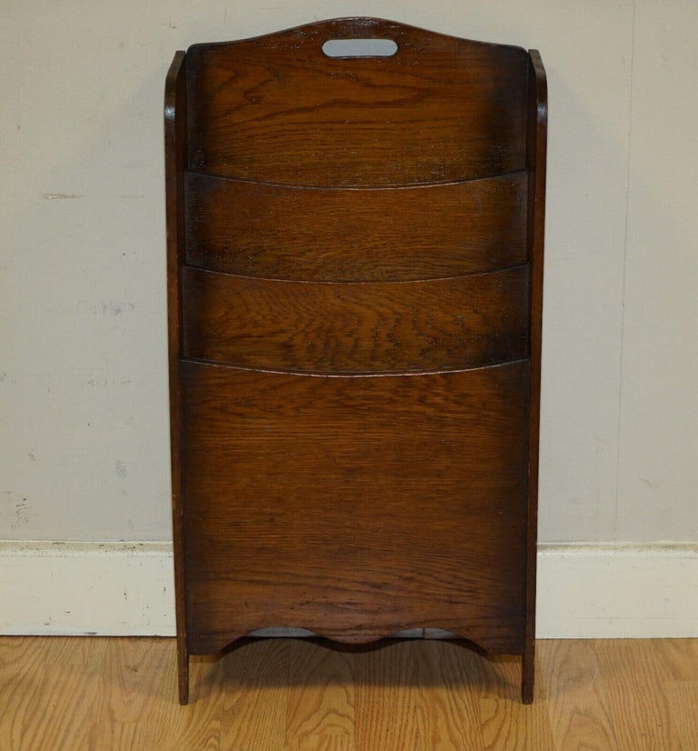Art Deco Free Standing Magazine Newspaper Rack, Stand Hardwood For Sale ...