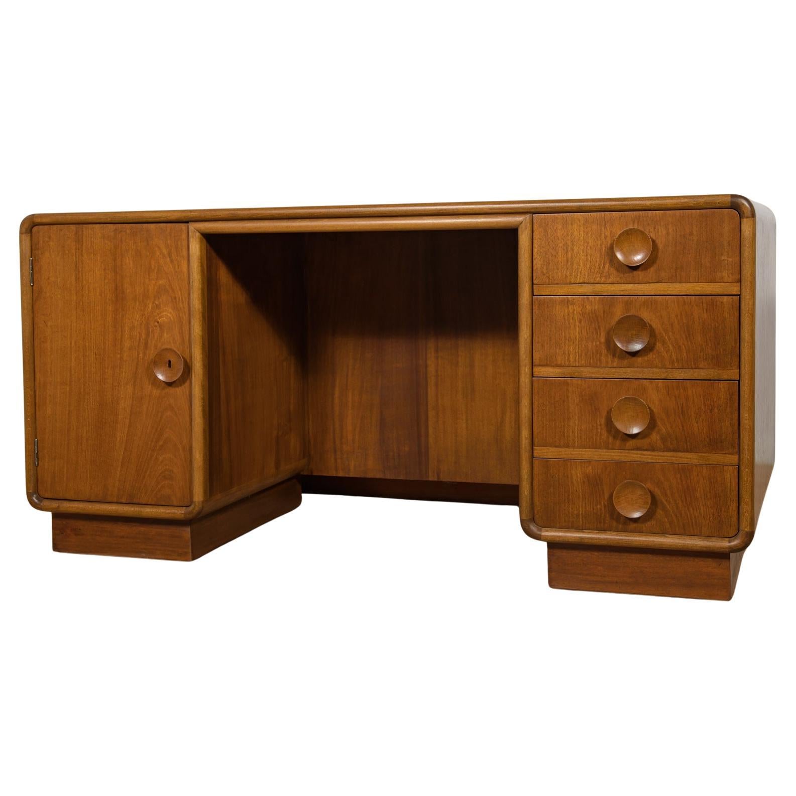 Art Deco Freestanding Desk, 1940s For Sale at 1stDibs