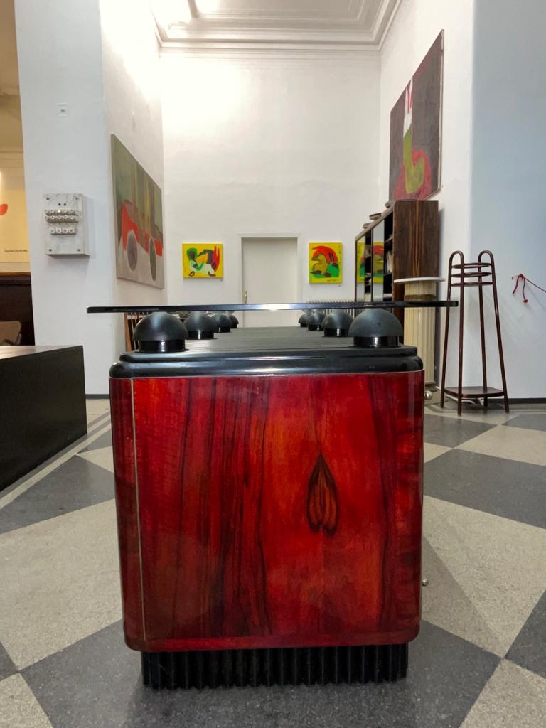 Art Deco Freestanding Rolling Sideboard, 1930s For Sale at 1stDibs