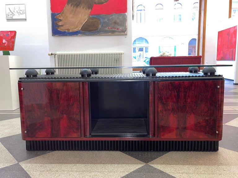 Art Deco Freestanding Rolling Sideboard, 1930s For Sale at 1stDibs