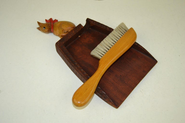 Art Deco French Bulldog Crumb Set For Sale at 1stDibs