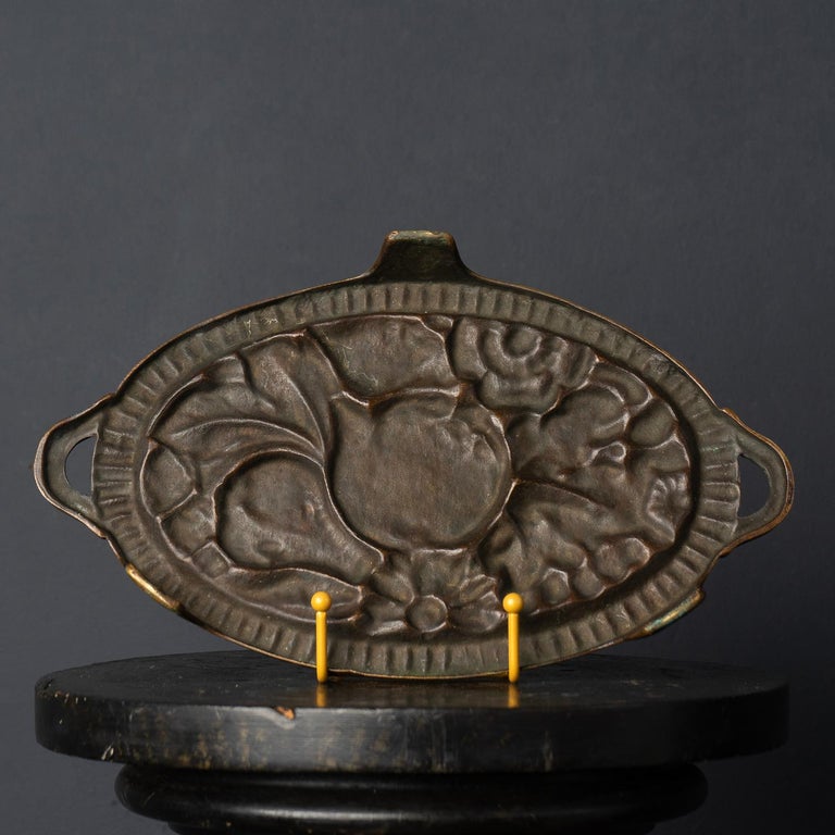 Art Deco French Cast Bronze Trivet with Fruit Design, C. 1930s For Sale ...
