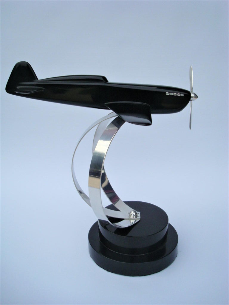 Art Deco French Caudron, Renault Desk Airplane Model, Late 1930´s For ...