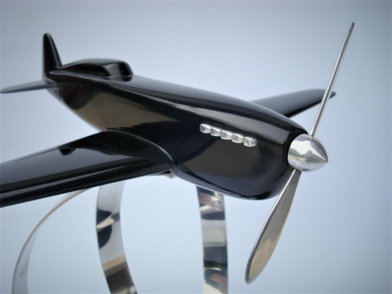 Art Deco French Caudron, Renault Desk Airplane Model, Late 1930´s For ...