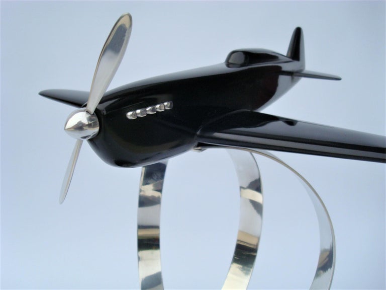 Art Deco French Caudron, Renault Desk Airplane Model, Late 1930´s For ...