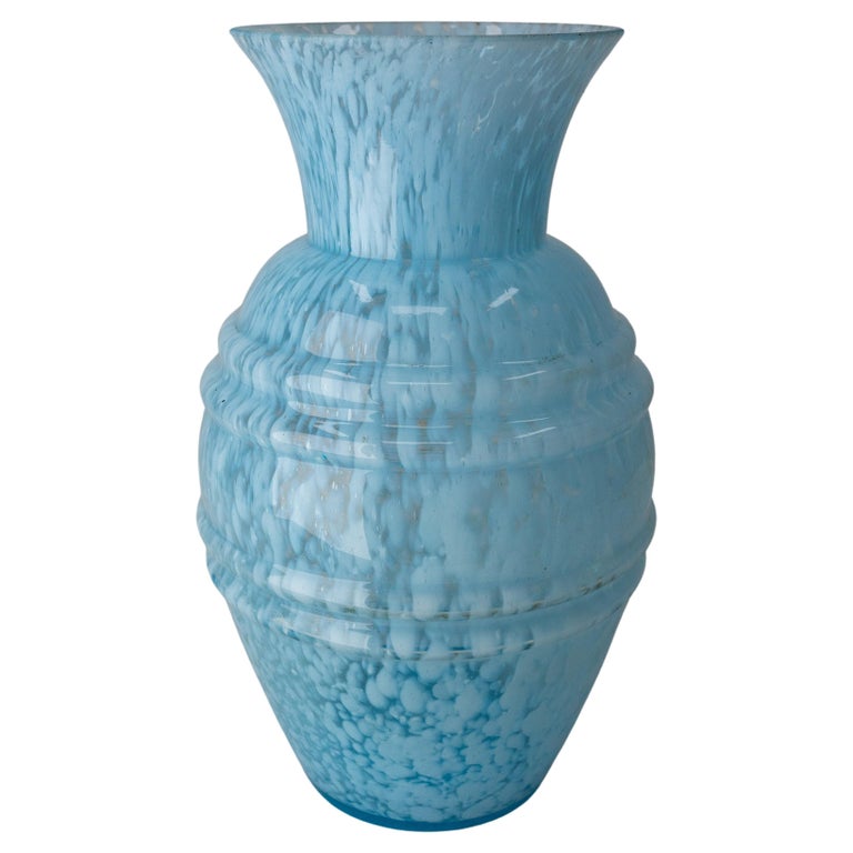 Art Deco French Colored Clichy Glass Vase, circa 1930 For Sale at 1stDibs