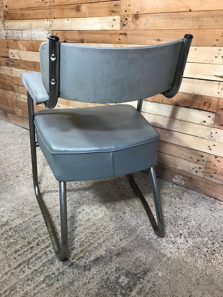 Art Deco French Counter Leave Armchair or Office Chair, 1930 For Sale ...