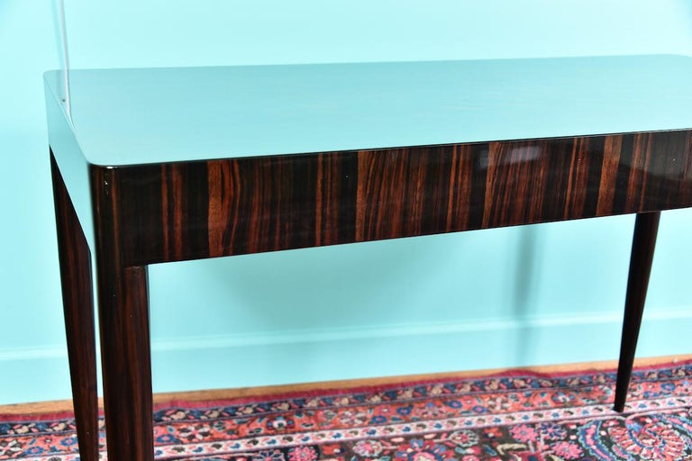 Art Deco French Desk with Parquet Top in Macassar Wood at 1stDibs