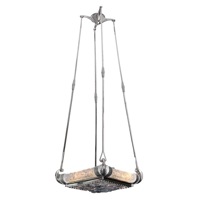 Art Deco French Genet and Michon Ceiling Light For Sale at 1stDibs
