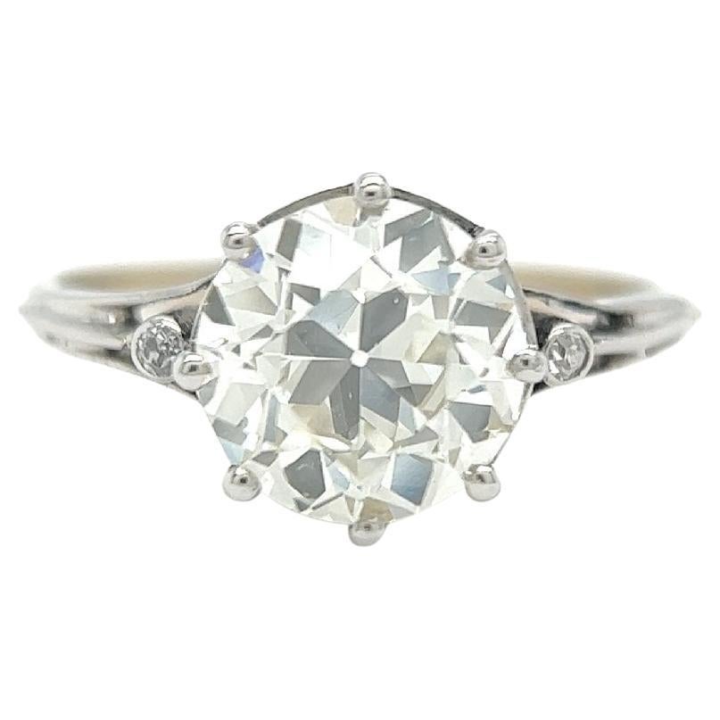 Art Deco Cartier French GIA 4.22 Carats Old European Cut Diamond ...