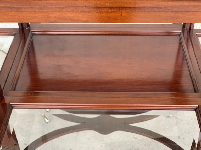 Art Decó French Neoclassical Mahogany Showcase Tea Table or Serving ...