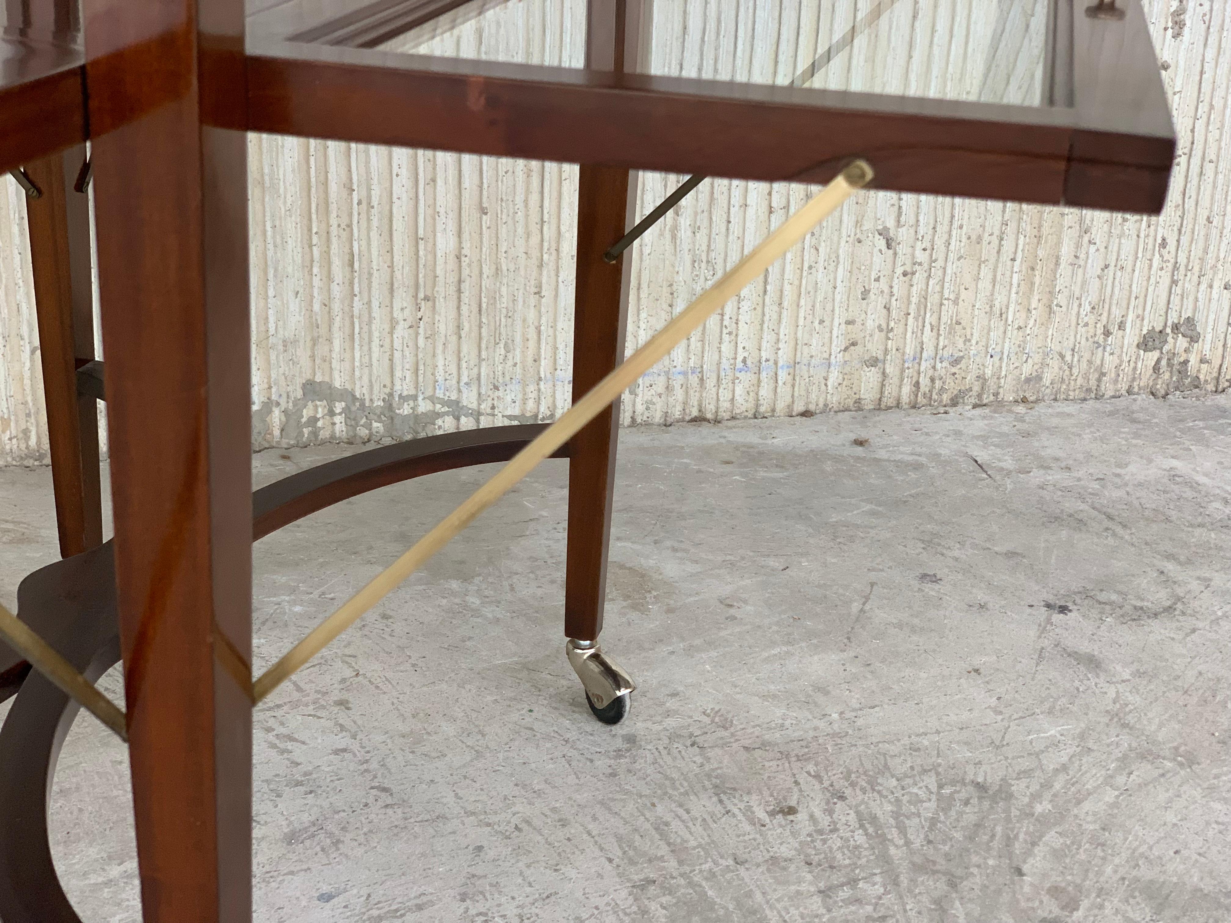 Art Decó French Neoclassical Mahogany Showcase Tea Table or Serving ...