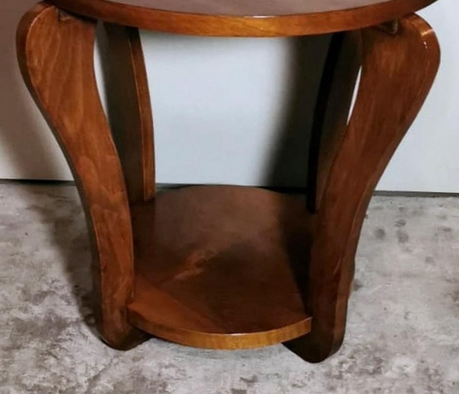 Art Deco French Round Tea / Coffee Table For Sale at 1stDibs