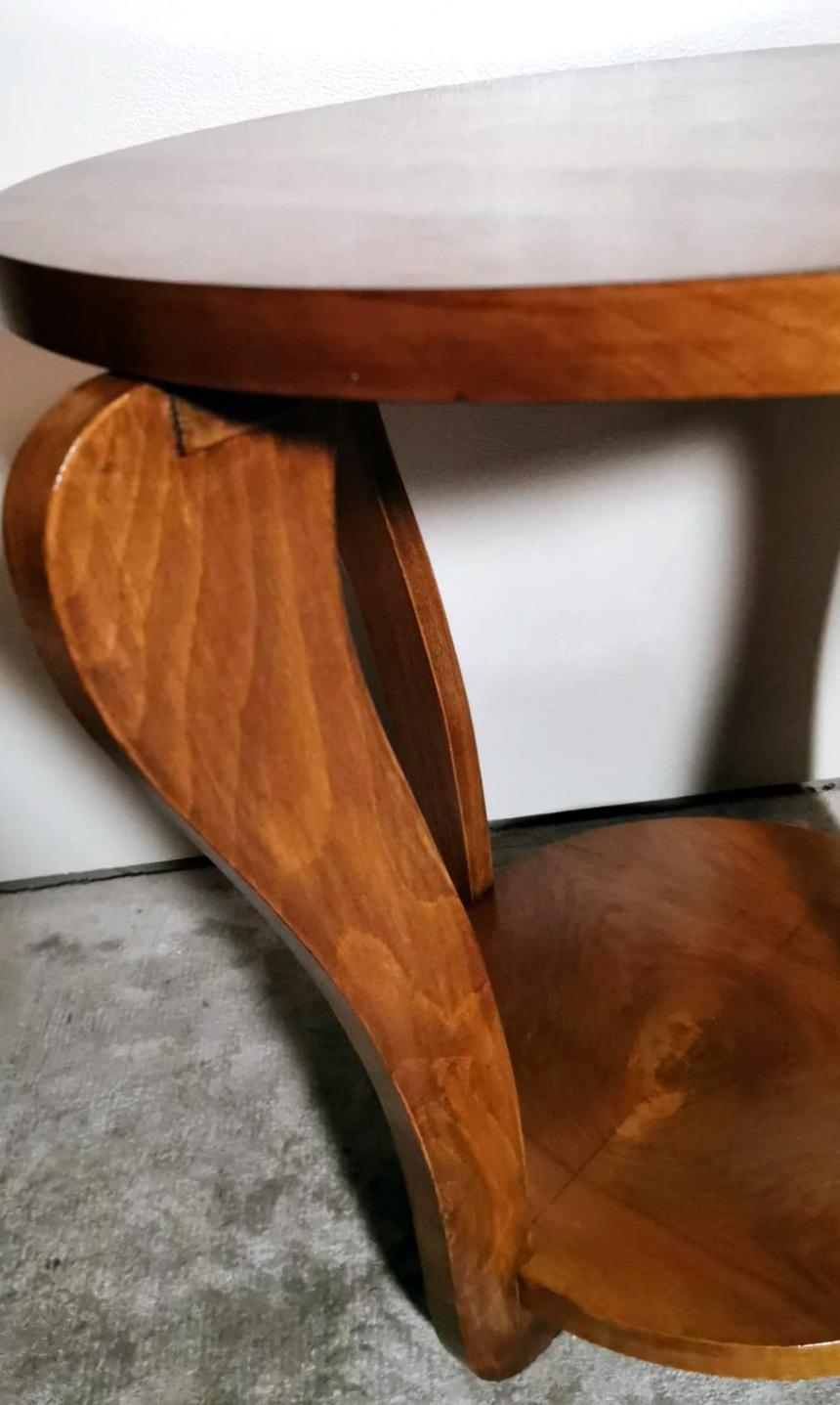Art Deco French Round Tea / Coffee Table For Sale at 1stDibs