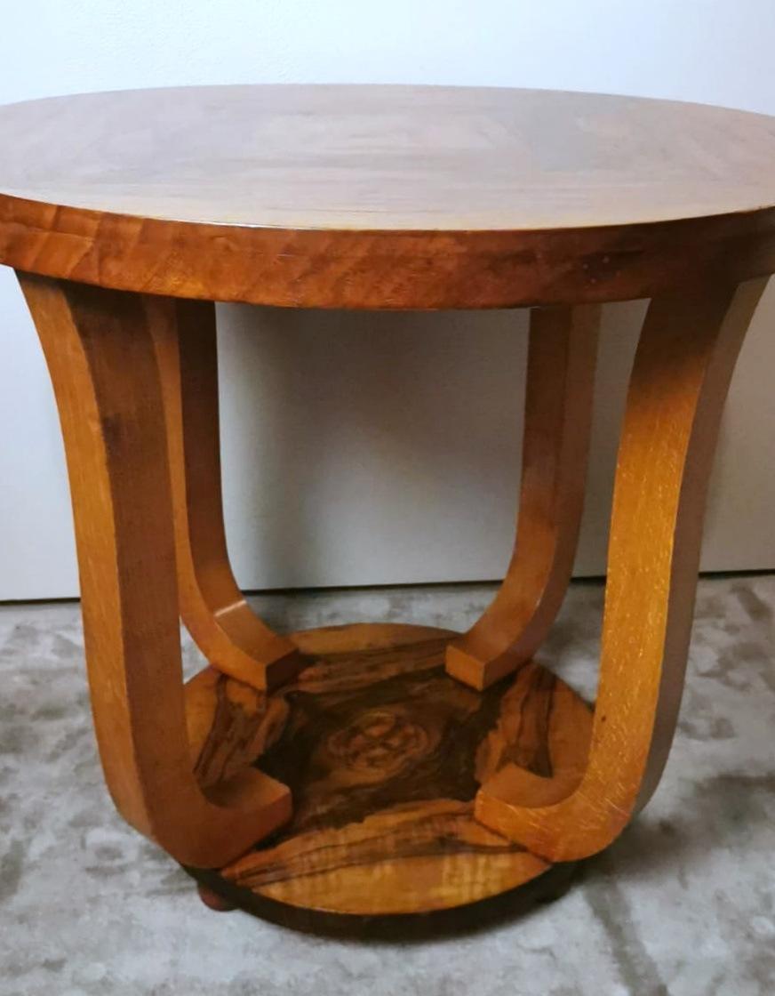 Art Deco French Round Tea/Coffee Table For Sale at 1stDibs