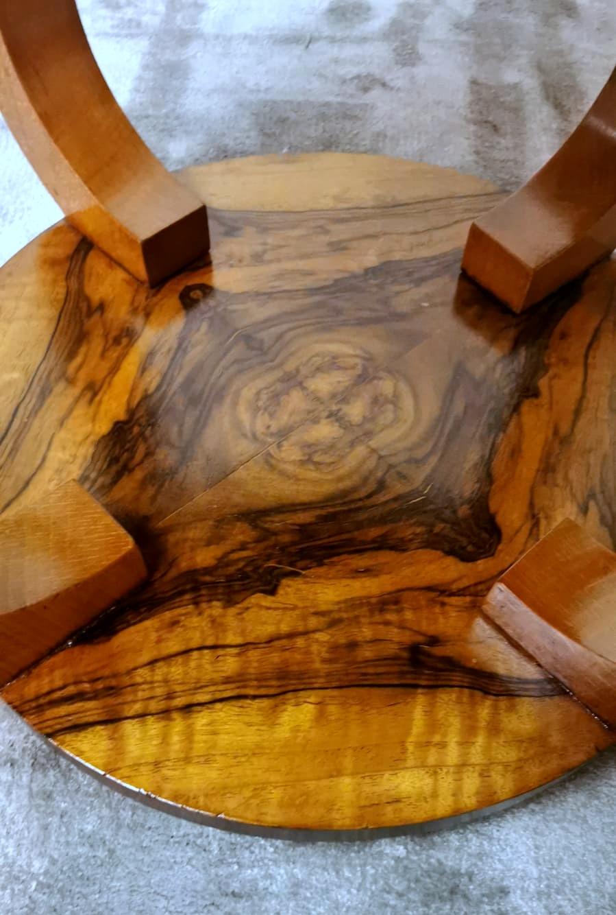Art Deco French Round Tea/Coffee Table For Sale at 1stDibs