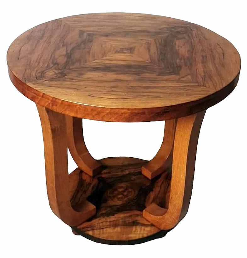 Art Deco French Round Tea/Coffee Table For Sale at 1stDibs