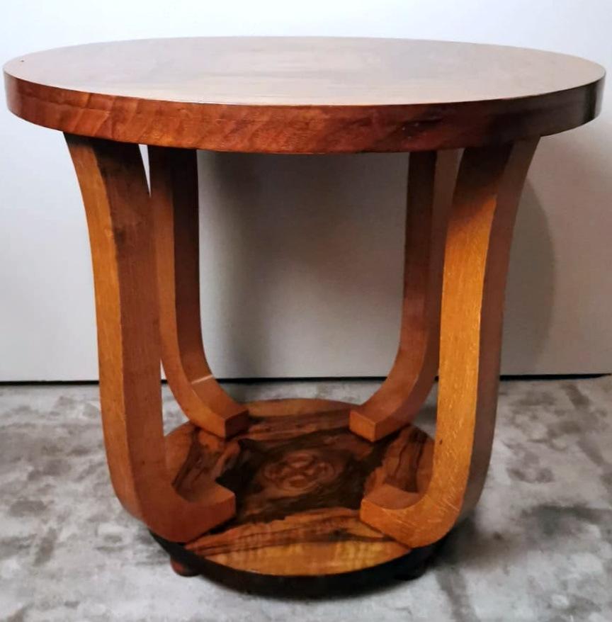 Art Deco French Round Tea/Coffee Table For Sale at 1stDibs
