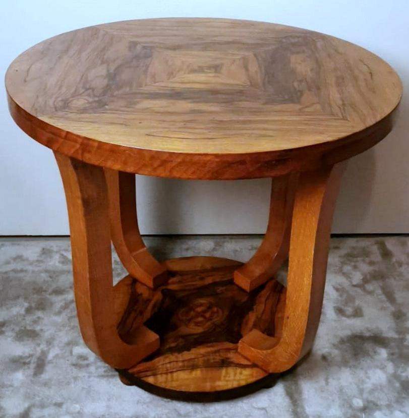Art Deco French Round Tea/Coffee Table For Sale at 1stDibs