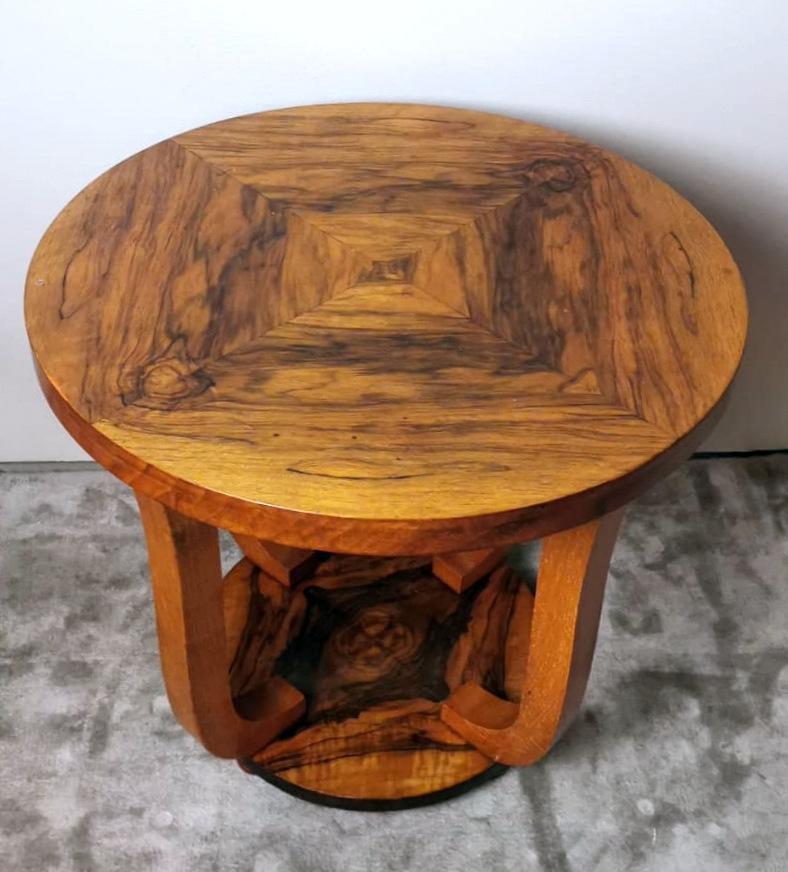 Art Deco French Round Tea/Coffee Table For Sale at 1stDibs