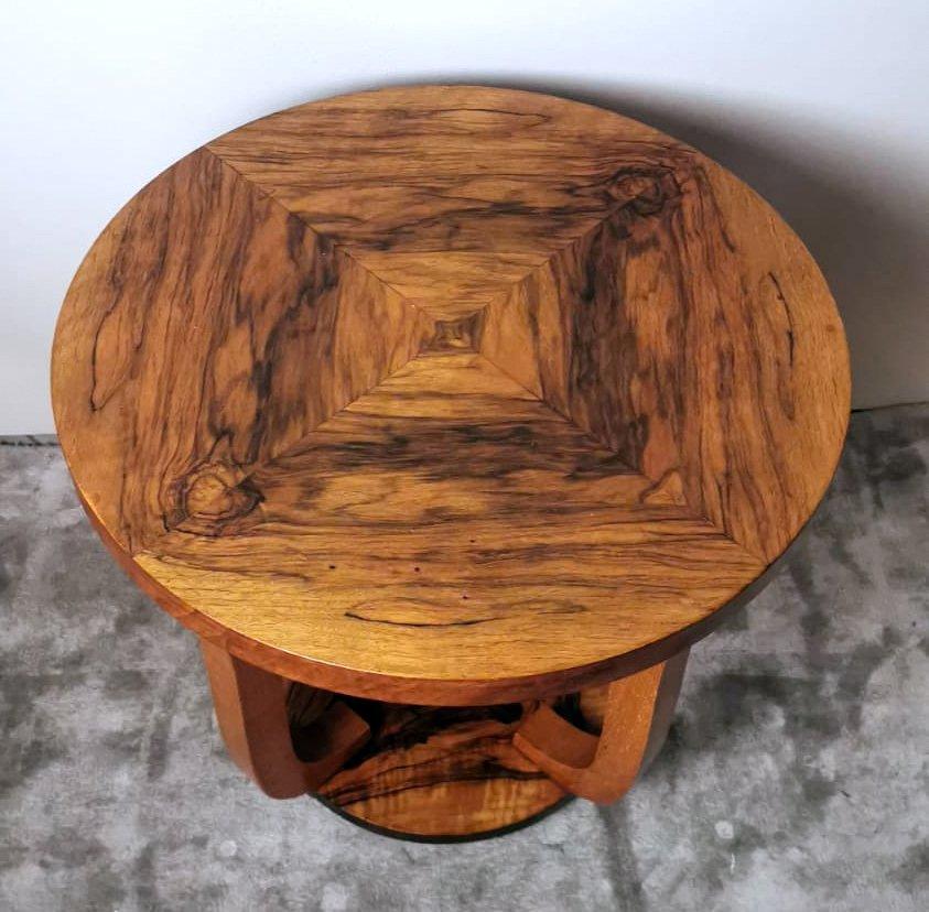 Art Deco French Round Tea/Coffee Table For Sale at 1stDibs