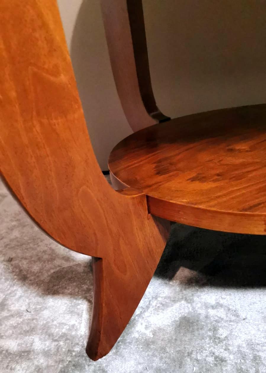 Art Deco French Round Tea/Coffee Table Low Structure For Sale at 1stDibs