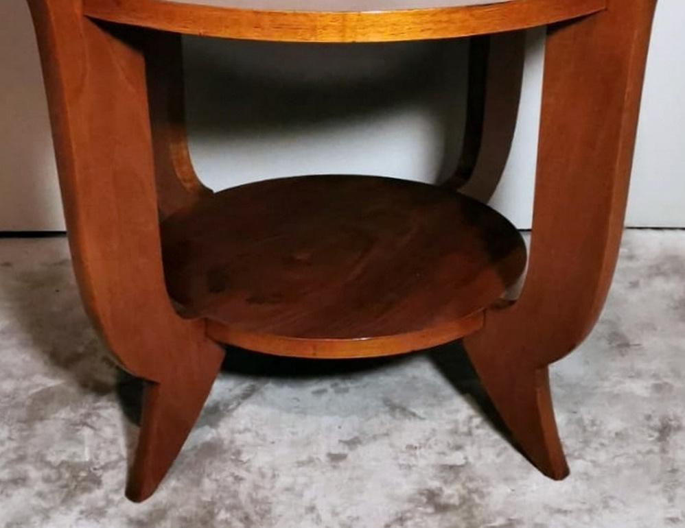 Art Deco French Round Tea/Coffee Table Low Structure For Sale at 1stDibs
